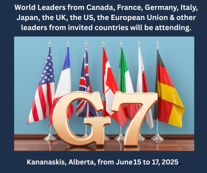 The 51st G7 Leaders' Summit Comes to Kananaskis June 15-17, 2025