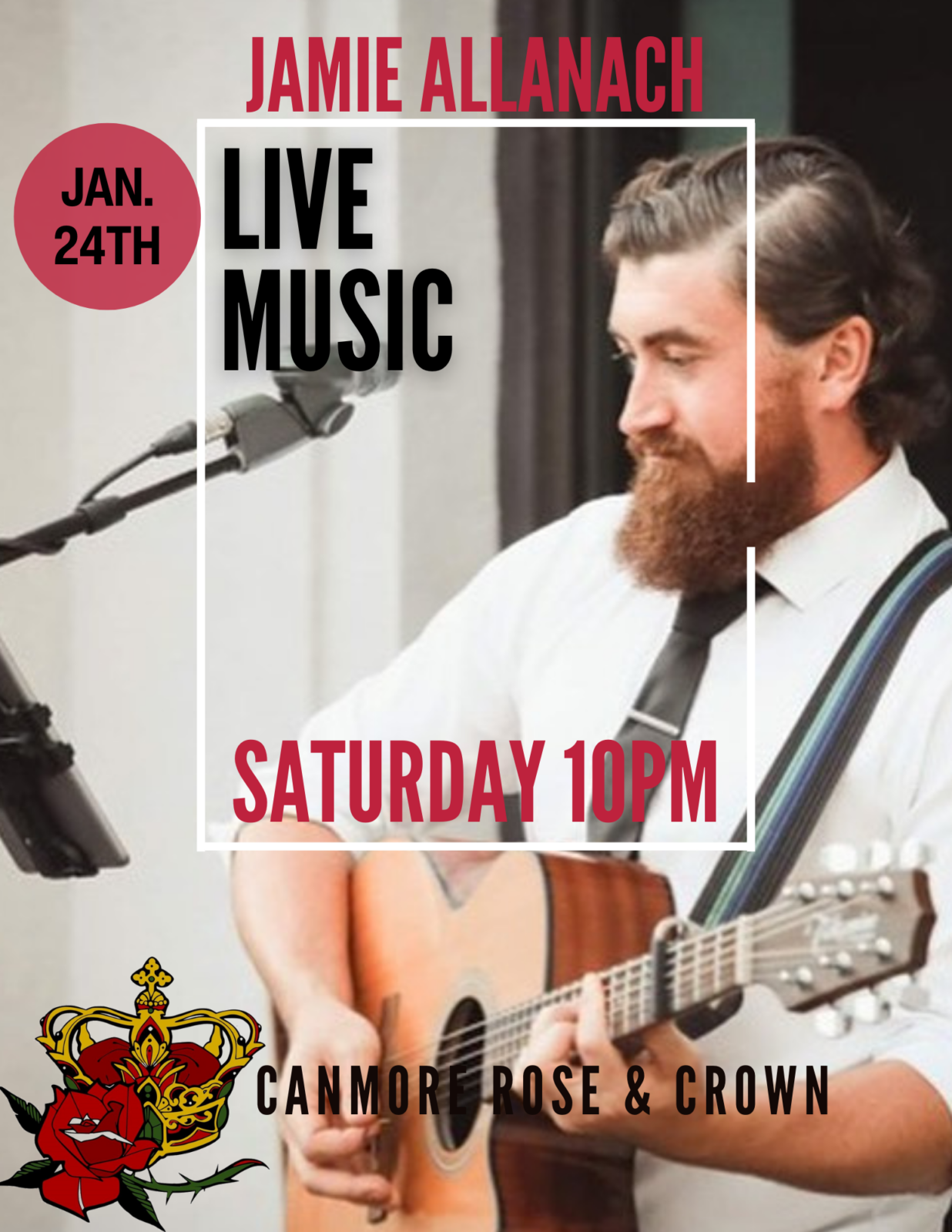 Jamie Allanach LIVE at The Rose & Crown - January 24, 2026