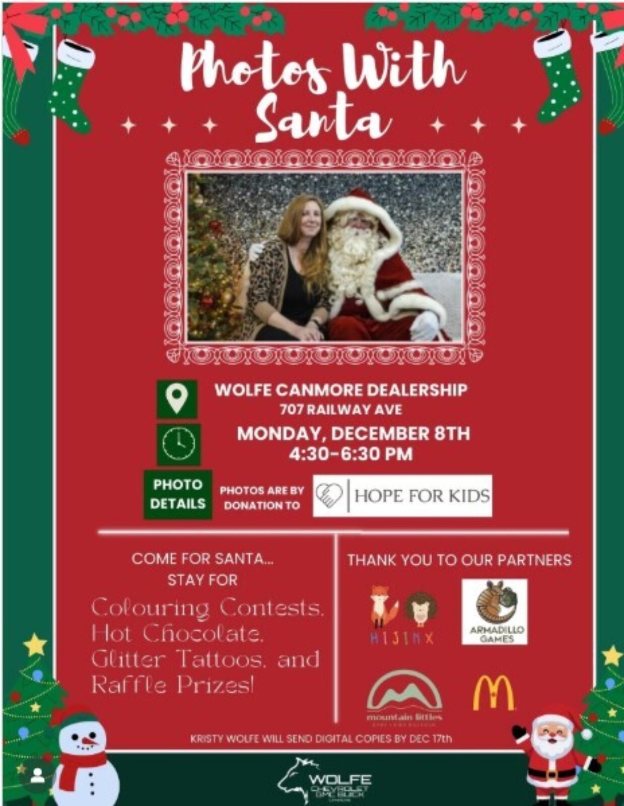 Photos with Santa Supporting Hope for Kids - December 8, 2025